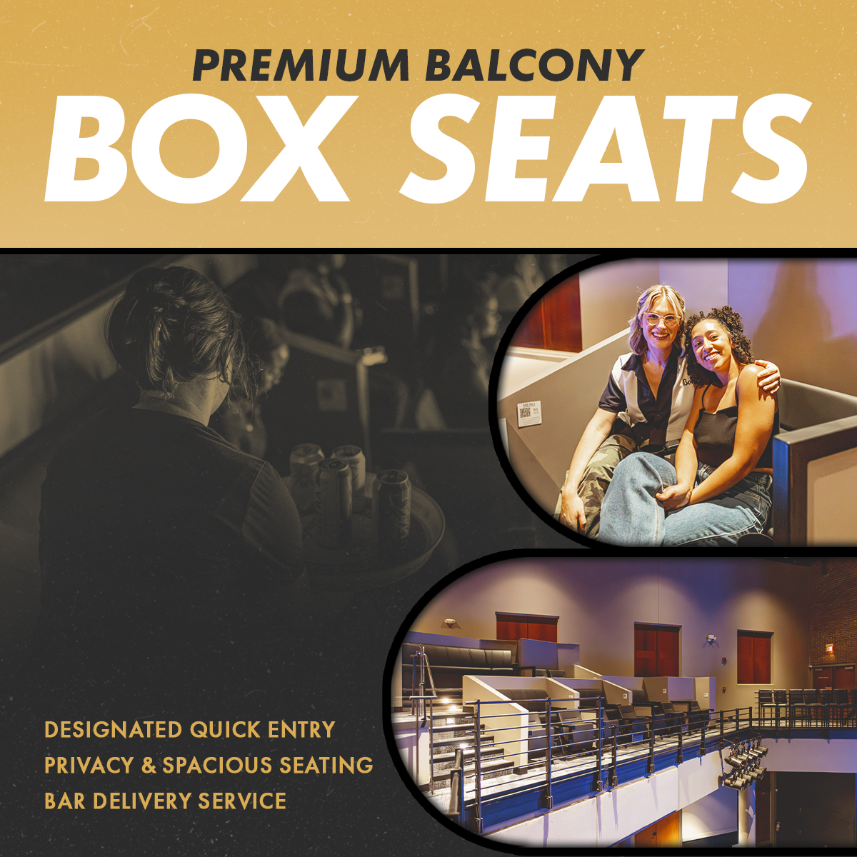 Premium Balcony Box Seats - Charleston Music Hall